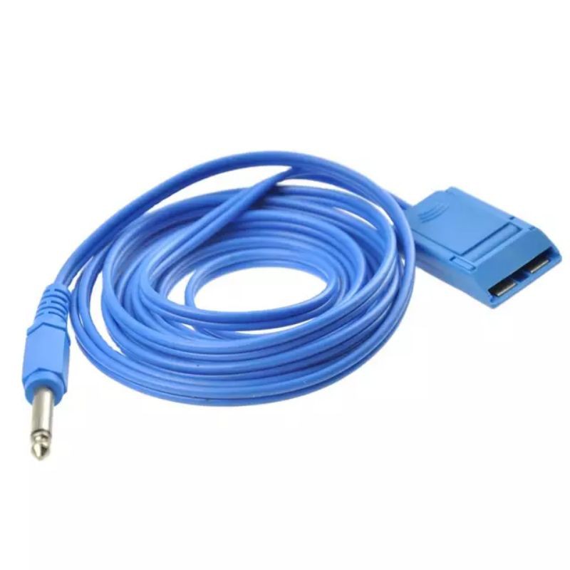Jual Reusable ESU Patient Plate Cable Mono Jack Kabel Grounding Plate ...