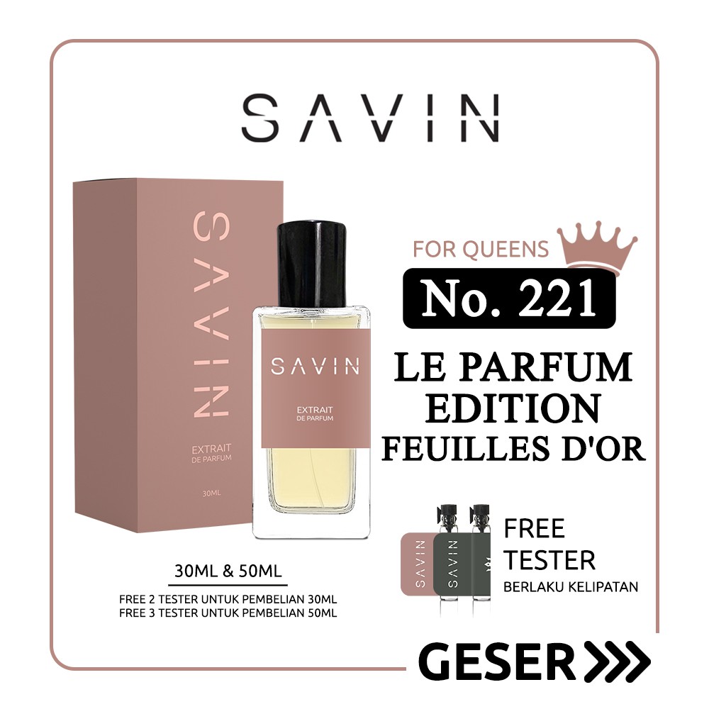 SAVIN PARFUM No. 221 Le Parfum Edition Feuilles d'Or | Shopee Indonesia