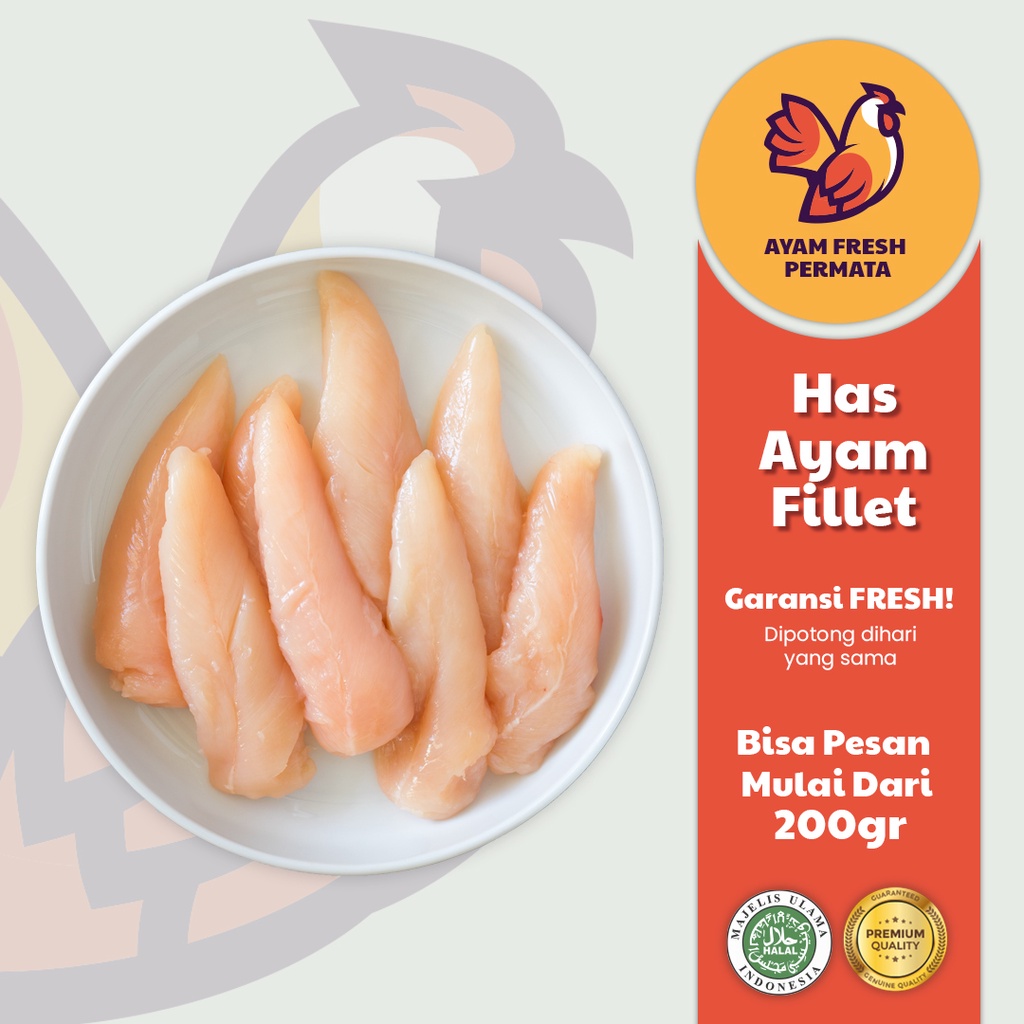 Jual Daging Ayam Fillet Dada Has Dalam Chicken Tenderloin Tender Strips ...