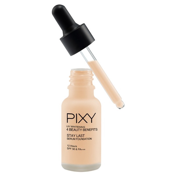 Jual PIXY UV Whitening Stay Last Serum Foundation 17mL Indonesia|Shopee ...