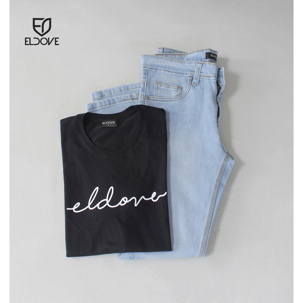 Jual Eldove Paket Celana Jeans + Kaos 8504 | Shopee Indonesia