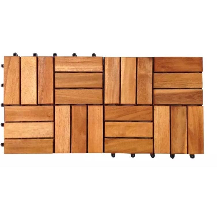 Jual Modern.. Lantai ubin kayu decking outdoor buat taman dan balkon ...