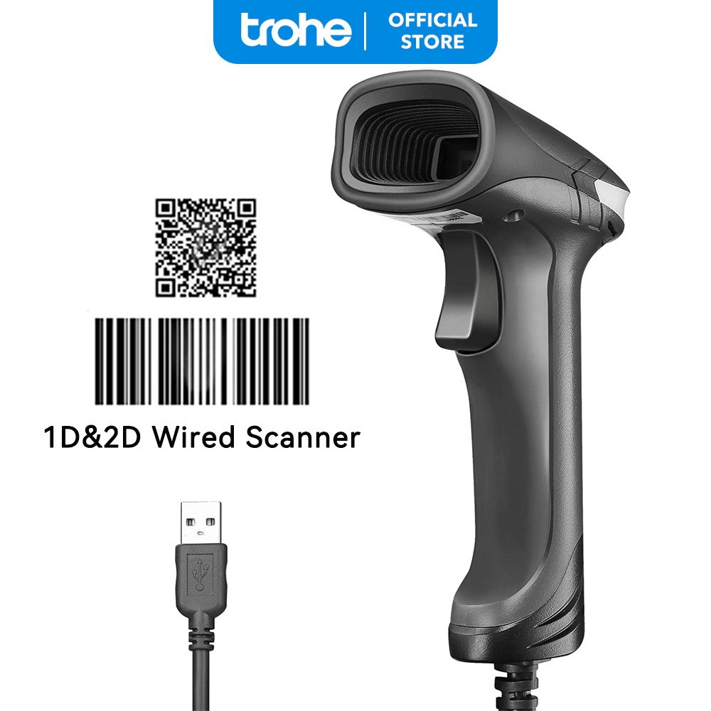 Jual Trohe Barcode Scanner Pemindai Barcode Pemindai Genggam Barcode ...