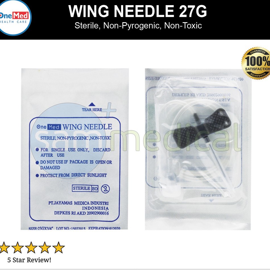Jual One Med Wing Needle 27G PER 5 PCS | Shopee Indonesia