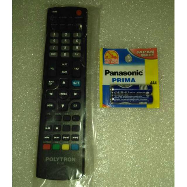 Remote control TV Slim 21"& Led TV Polytron Ori/Asli | Shopee Indonesia