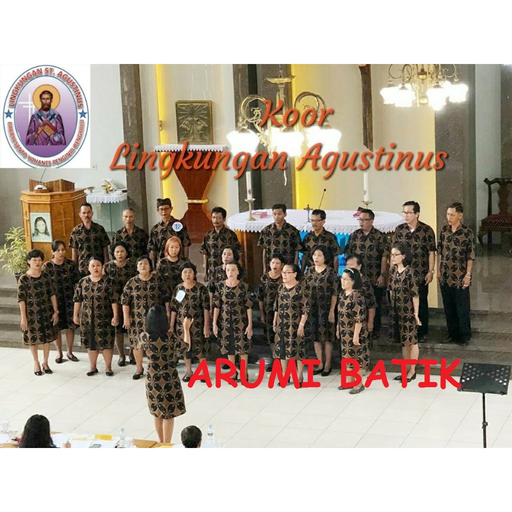 Jual Seragam Batik Sarimbit Dress Pentas Lomba Paduan Suara Gereja ...