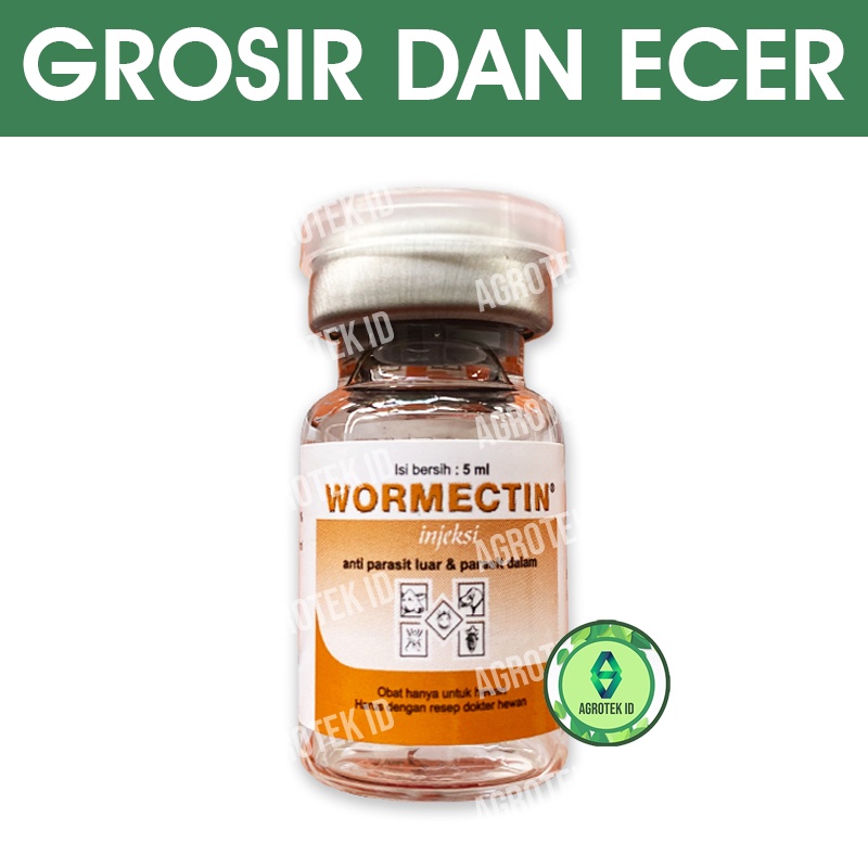 Jual Wormectin 5 ml Obat Anti Parasit Kutu Tungau Caplak Cacing Ternak ...