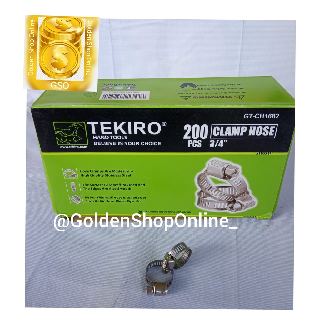 Jual Klem Selang GT-CH1682 3/4 inchi Tekiro | Shopee Indonesia