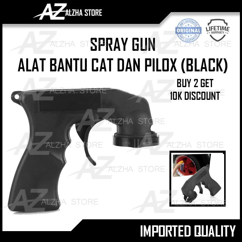 Jual [BEST QUALITY] SPRAY GUN ALAT BANTU CAT DAN PILOX (BLACK) | Shopee ...