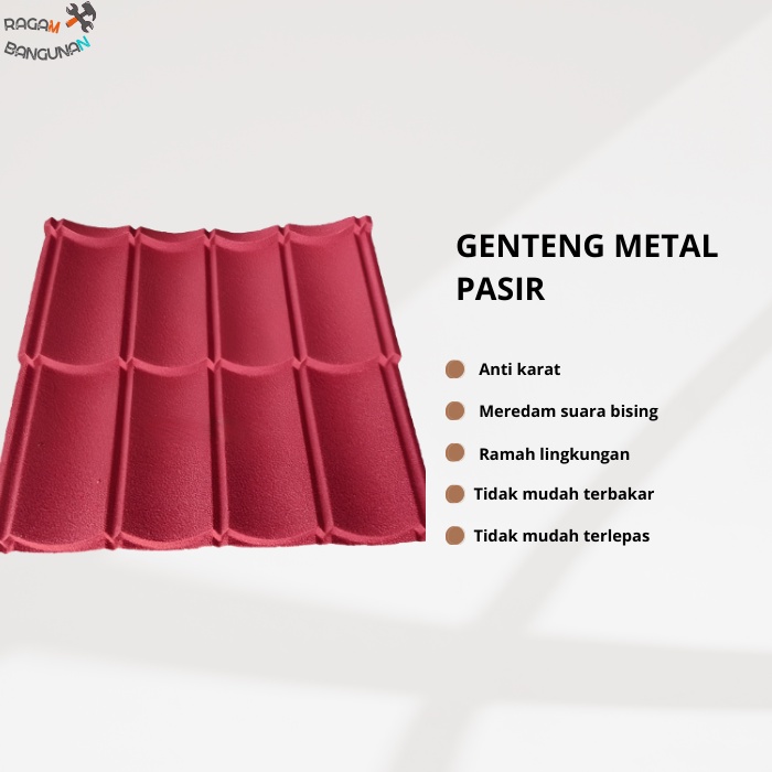 Jual Genteng Metal Pasir 2x4 Ketebalan 0.25 mm Ukuran 77x80 cm | Shopee ...