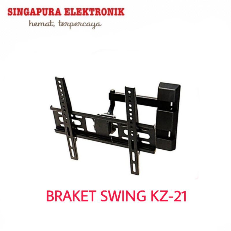 Jual Braket TV Swing 23"-43" /Gantungan TV(Free pemasangan khusus pekanbaru) | Shopee Indonesia