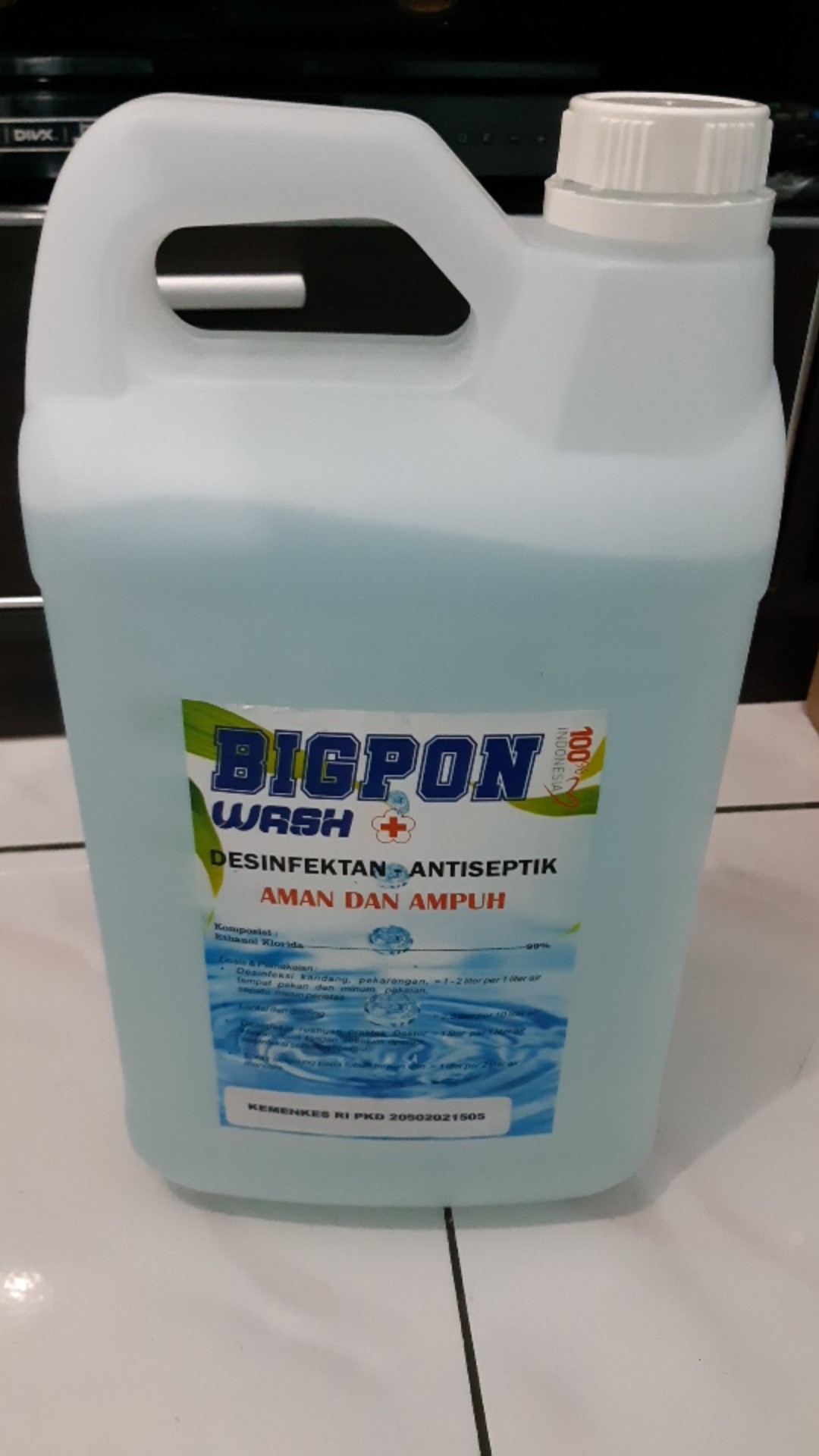 disinfektan desinfektan KEMENKES 5 Liter Konsentrat Antiseptik | Shopee ...