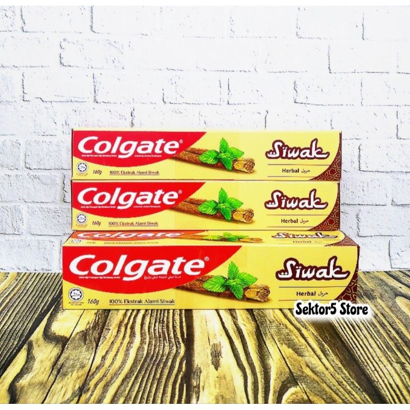 Jual Colgate Siwak Herbal Toothpaste/Pasta Gigi 160 g | Shopee Indonesia