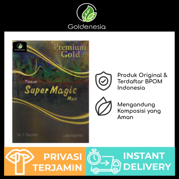 Jual Tissue Super Magic Man Premium Gold | Shopee Indonesia