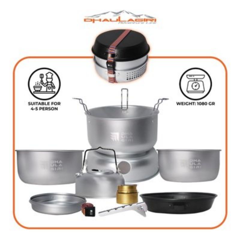 Jual STROOM COOKER DHAULAGIRI / TRANGIA / KOMPOR HIKING DAN CAMPING / COOKING SET | Shopee Indonesia