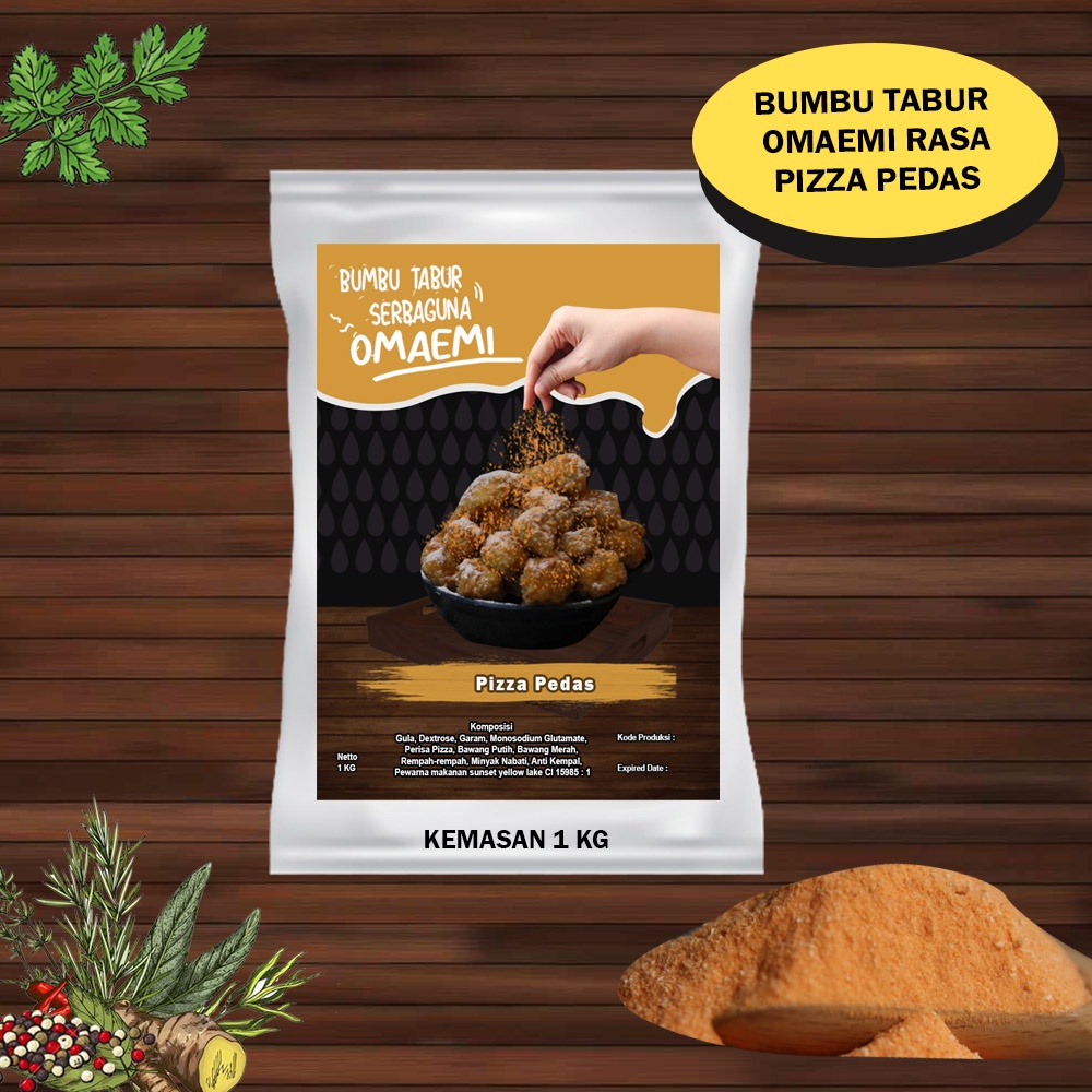 Jual BUMBU TABUR PIZZA PEDAS KEMASAN 1KG FOOD GRADE | Shopee Indonesia