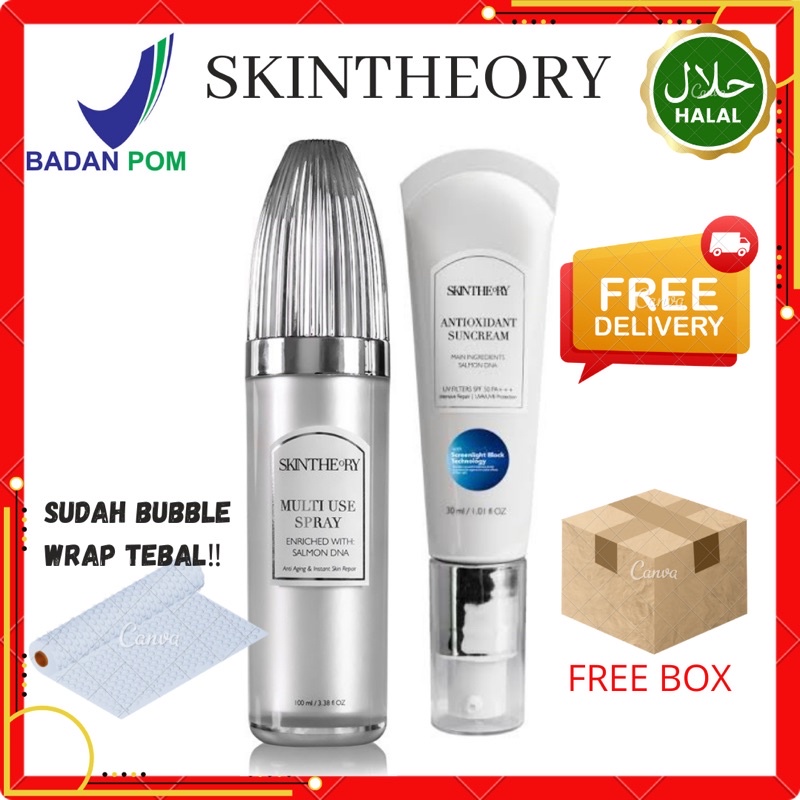 Jual SKINTHEORY MULTI USE SPRAY WITH SALMON DNA FULL SIZE 100ml | Shopee Indonesia