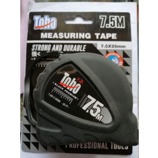 Jual Meteran TOHO 7,5 m Black Premium Original | Shopee Indonesia