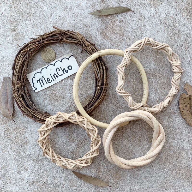 Jual Ring Wreath ROTAN Ranting Ring Rotan Flower Crown Rattan Garland ...