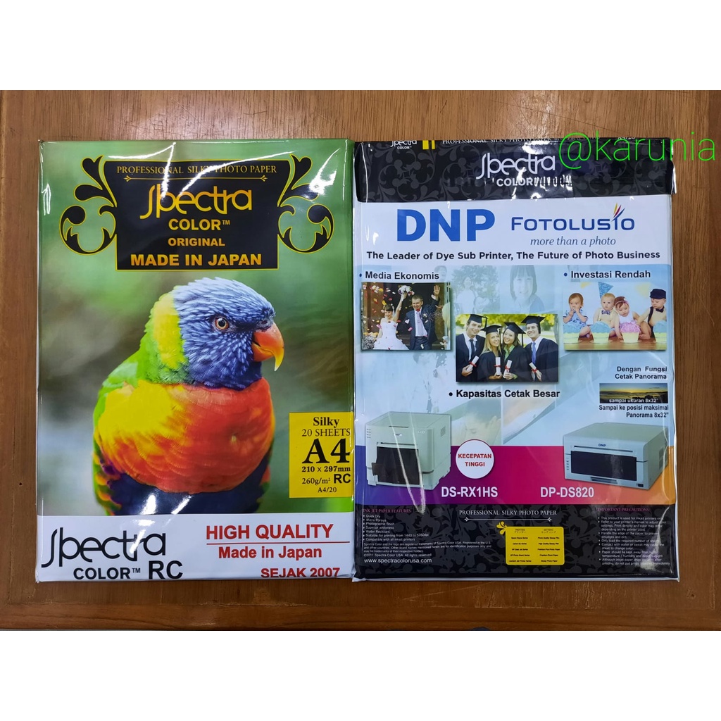 Jual Spectra Silky Photo Paper A4 / Kertas Photo isi 20 lembar | Shopee ...