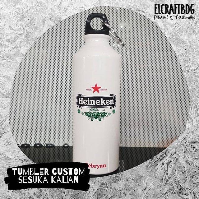 Jual BOTOL MINUM CUSTOM GAMBAR UNIK HEINEKEN - BOTOL MINUM 500 ML | Shopee Indonesia