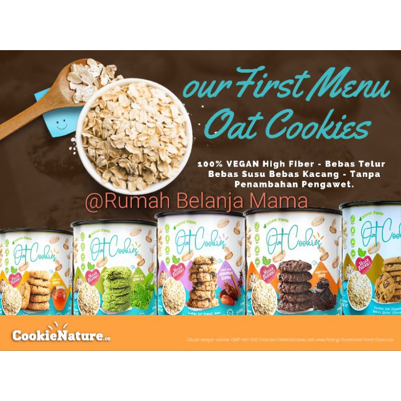 Jual Cookies Diet Vegan Gluten Free Low Sugar Cookies Nature / Cookies ...