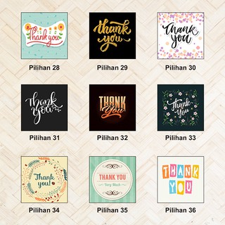 Jual Stiker Thank You // Ukuran Custom | Shopee Indonesia