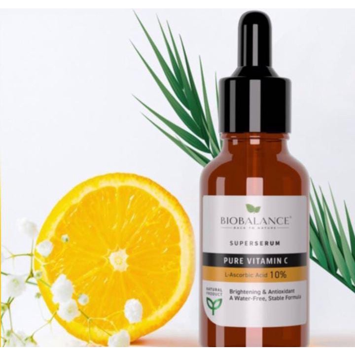 Jual BIOBALANCE SUPERSERUM PURE VITAMIN C L-ASCORBIC ACID 10% 30 ml ...