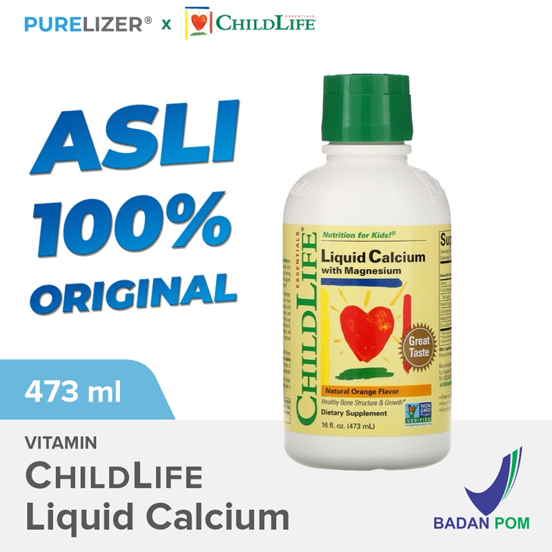 Jual ChildLife Liquid Calcium With Magnesium 473ml BPOM - Vitamin Anak ...