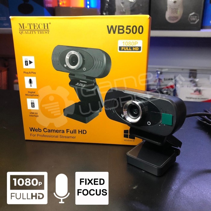 Jual M-Tech WB500 1080p Full HD Webcam | Shopee Indonesia