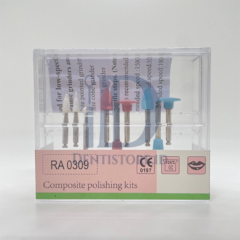 Jual Dental Composite Polishing Kit Low Speed Burs Lowspeed Poles ...