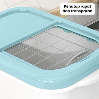 Jual OSM JKT H5440 Tempat Beras 3 Kapasitas 5 KG 7,5 KG 10 KG / Tempat Penyimpanan Beras ...