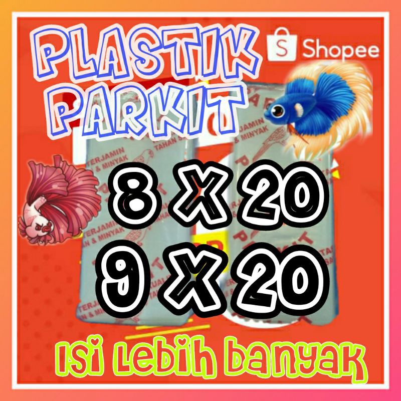 Jual Plastik Parkit 8x20 dan 9x20 HARGA/ pack isi 5 bungkus | Shopee Indonesia