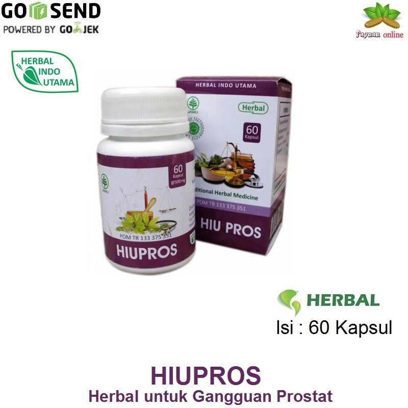 Jual Obat Prostat Herbal HIU Pros Herbal Indo Utama 60 Kapsul | Shopee ...