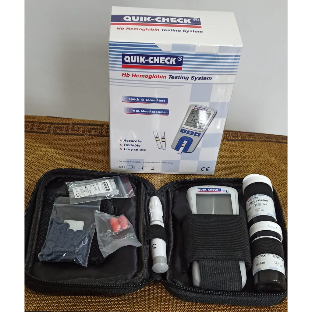 Jual ALAT CEK HB HEMOGLOBIN METER QUICK CEK - QUICK CHECK HB HEMOGLOBIN ...