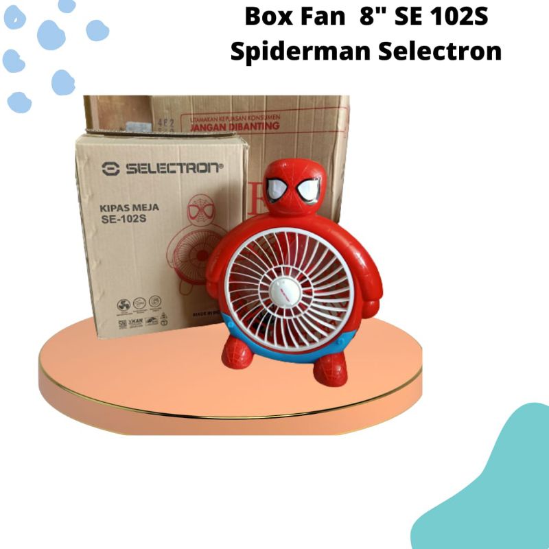 Jual Kipas angin karakter Box Fan 8" SE 102S Spiderman Selectron | Shopee Indonesia