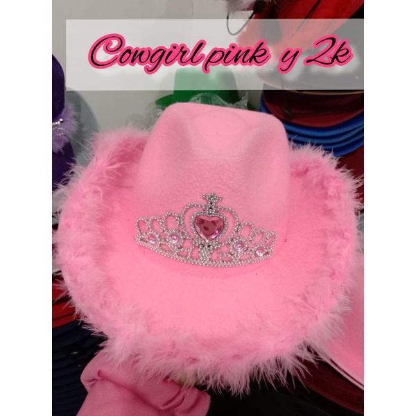 Jual TOPI COWBOY HAT COWGRILL PINK AESTHETIC | Shopee Indonesia