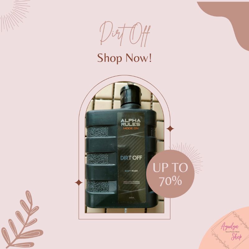 Jual ALPHA RULES DIRT OFF SABUN MANDI PRIA 250 ML | Shopee Indonesia
