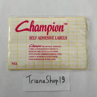 Sticker Label Nama/Harga/Undangan Isi 10 Lembar Champion No 103 & 112 ...