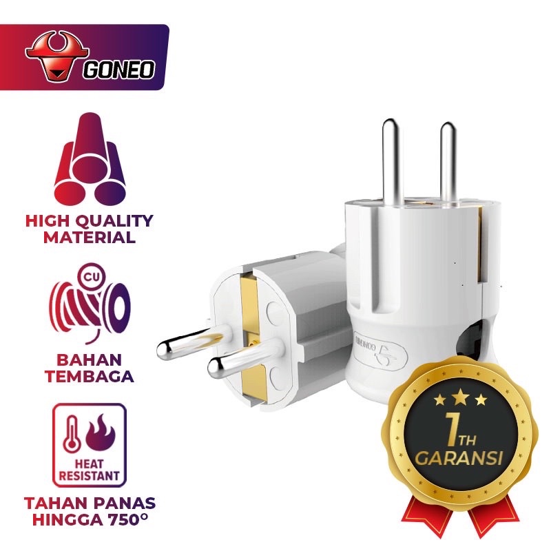 Jual Gongniu Goneo G10L5 Colokan Steker Putih Colokan Listrik 16A 4000 ...