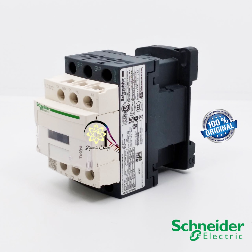 Jual Magnetic Contactor Schneider LC1D12M7 220V Original | Shopee Indonesia