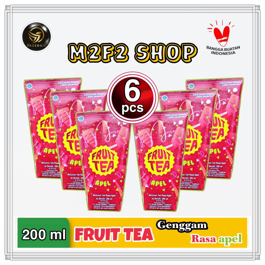 Jual Fruit Tea Genggam Apel | Apple - 200 ml (Kemasan 6 Pcs) | Shopee ...