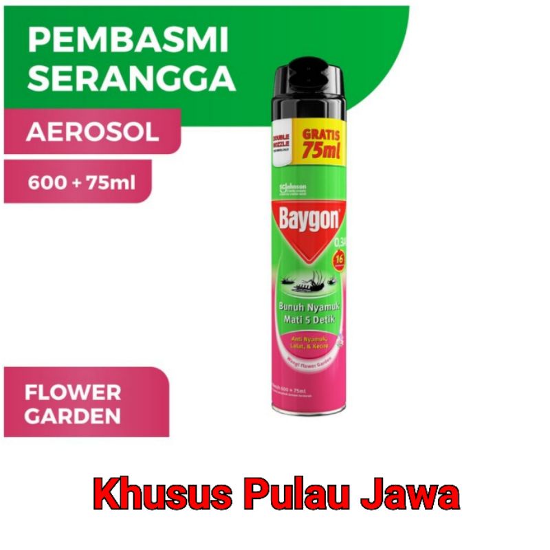 Jual Baygon Aerosol Insektisida Spray 600+75ml | Shopee Indonesia