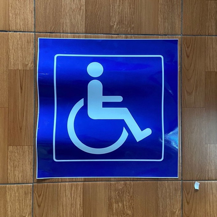Jual Stiker Difabel, Stiker lantai, Stiker Lambang kursi roda | Shopee ...