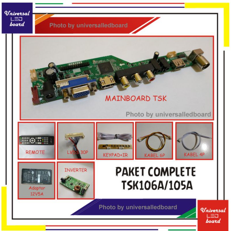 Jual Universal board LCD / LED Paket Complete LED - Universal ...