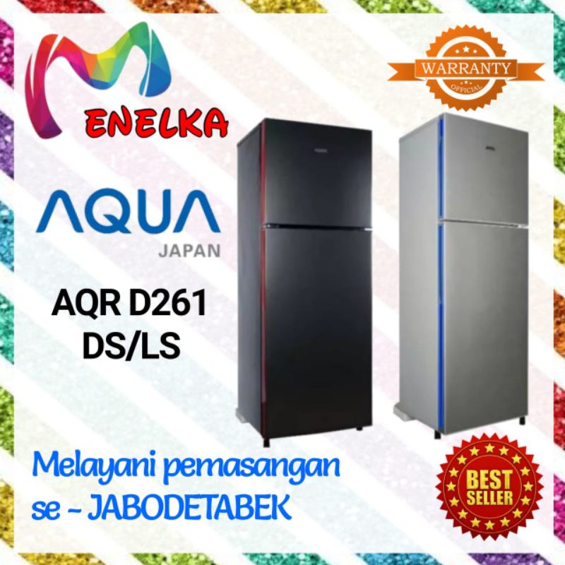 Jual KULKAS AQUA JAPAN QR-D 261 DS/LS LEMARI ES 2 PINTU NO FROST | Shopee Indonesia