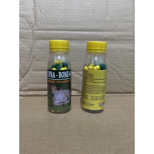 Jual SUPRA BONE 40 KAPSUL. OBAT SAPI PENGUAT TULANG SAPI KAMBING DOMBA ...
