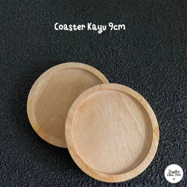 Jual Coaster gelas 9cm / tatakan alas minum / props foto kayu SAF ...