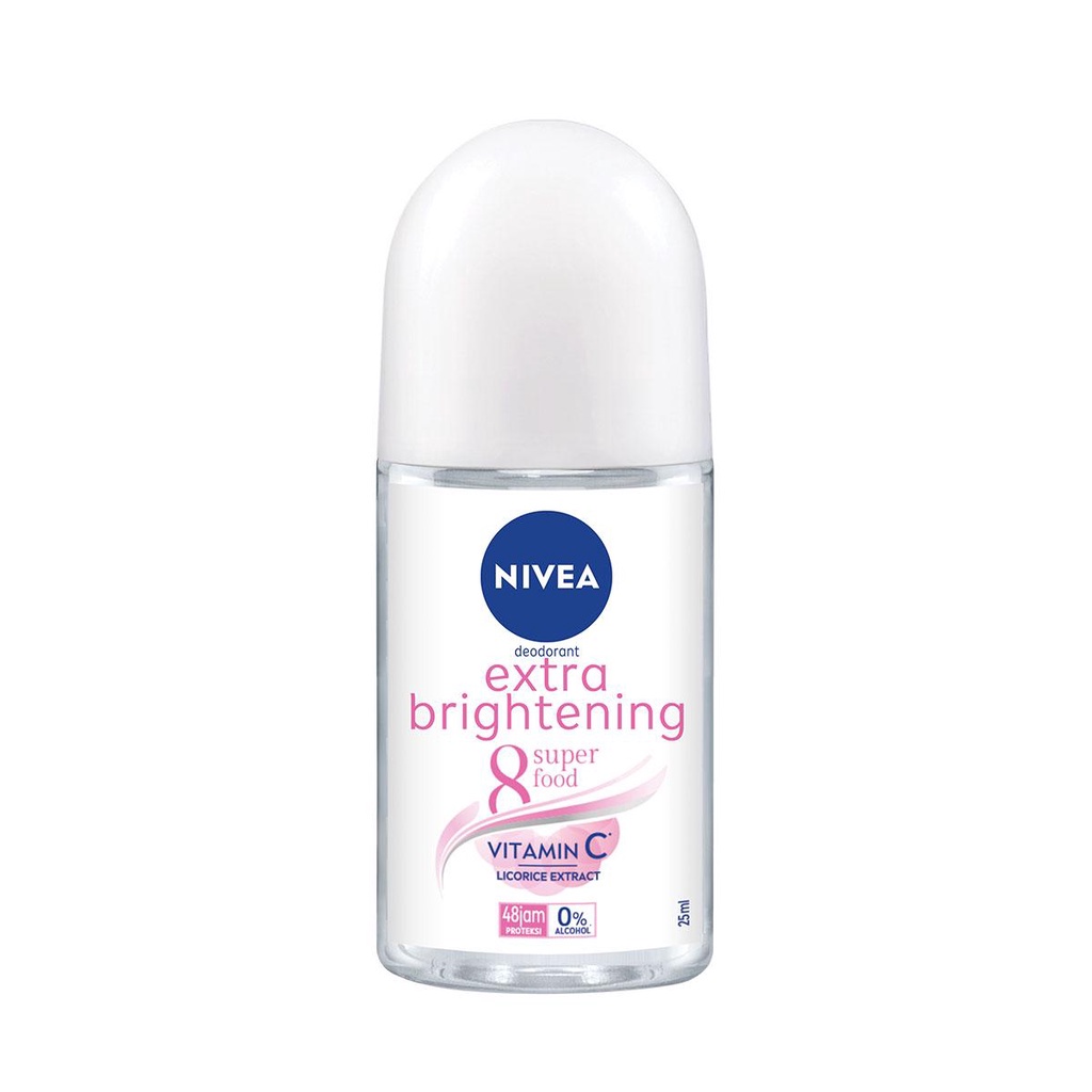 Jual Nivea Personal Care Deodorant Extra Brightening Roll On 25 mL ... Jual Nivea Personal Care Deodorant Extra Brightening Roll On 25 mL ...