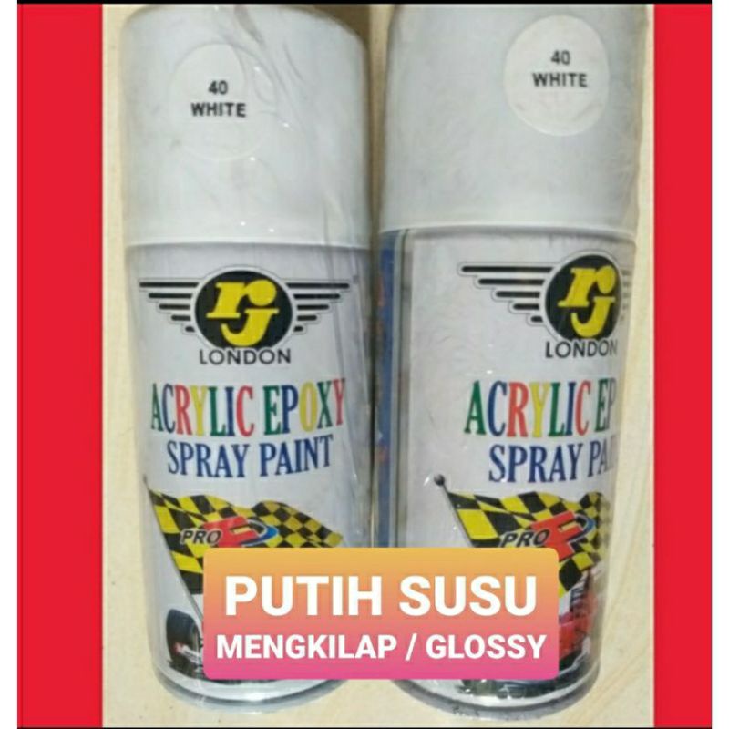 Jual CAT SEMPROT/PYLOX MEREK RJ LONDON WARNA PUTIH MENGKILAP UKURAN ...